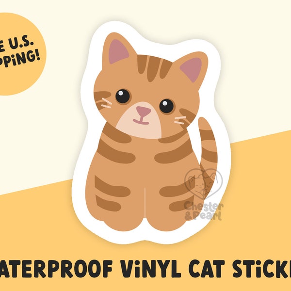 Orange Tabby Cat Stickers - Etsy