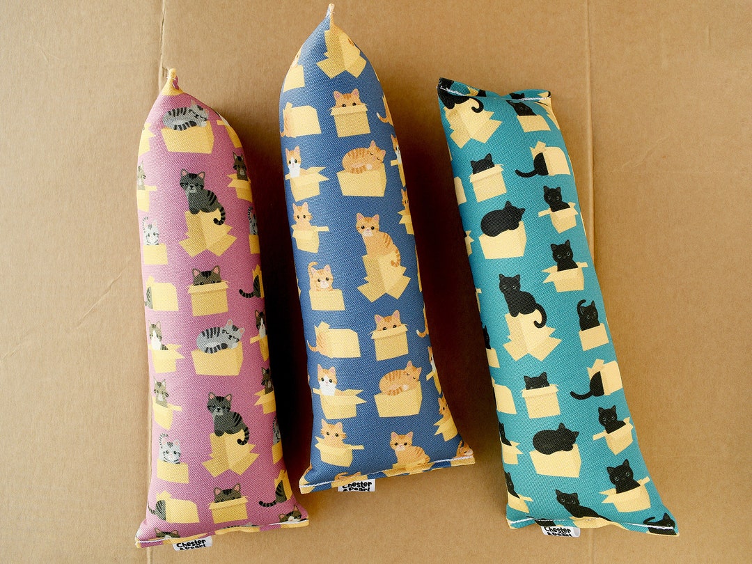Set of 3 Cats in a Box Cat Kicker Toys Cute Cat Kick Toy Set - Etsy