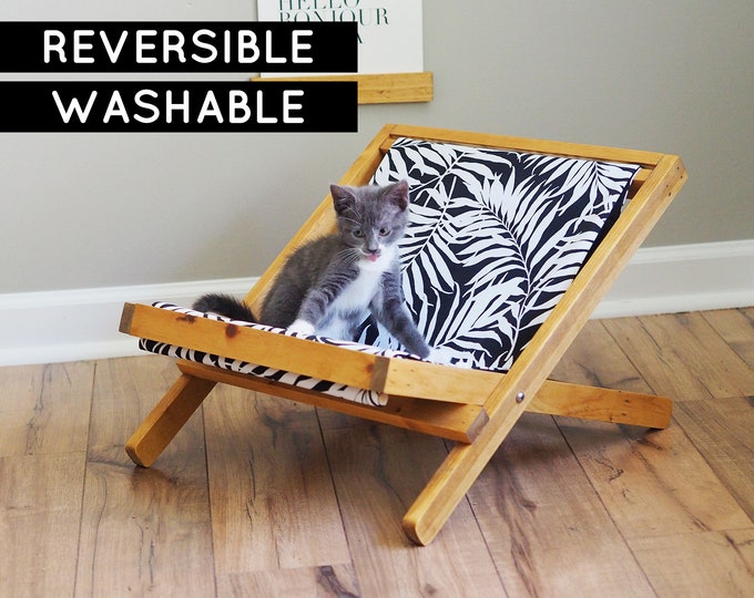 MODERN CAT BED Sling Beach Chair Cat Hammock for Beach House With ...