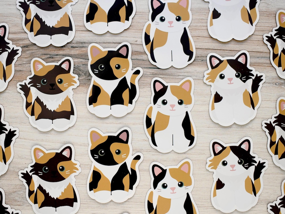 Calico Cat Magnet, Waterproof Vinyl Car Magnet, Cute Die Cut ...
