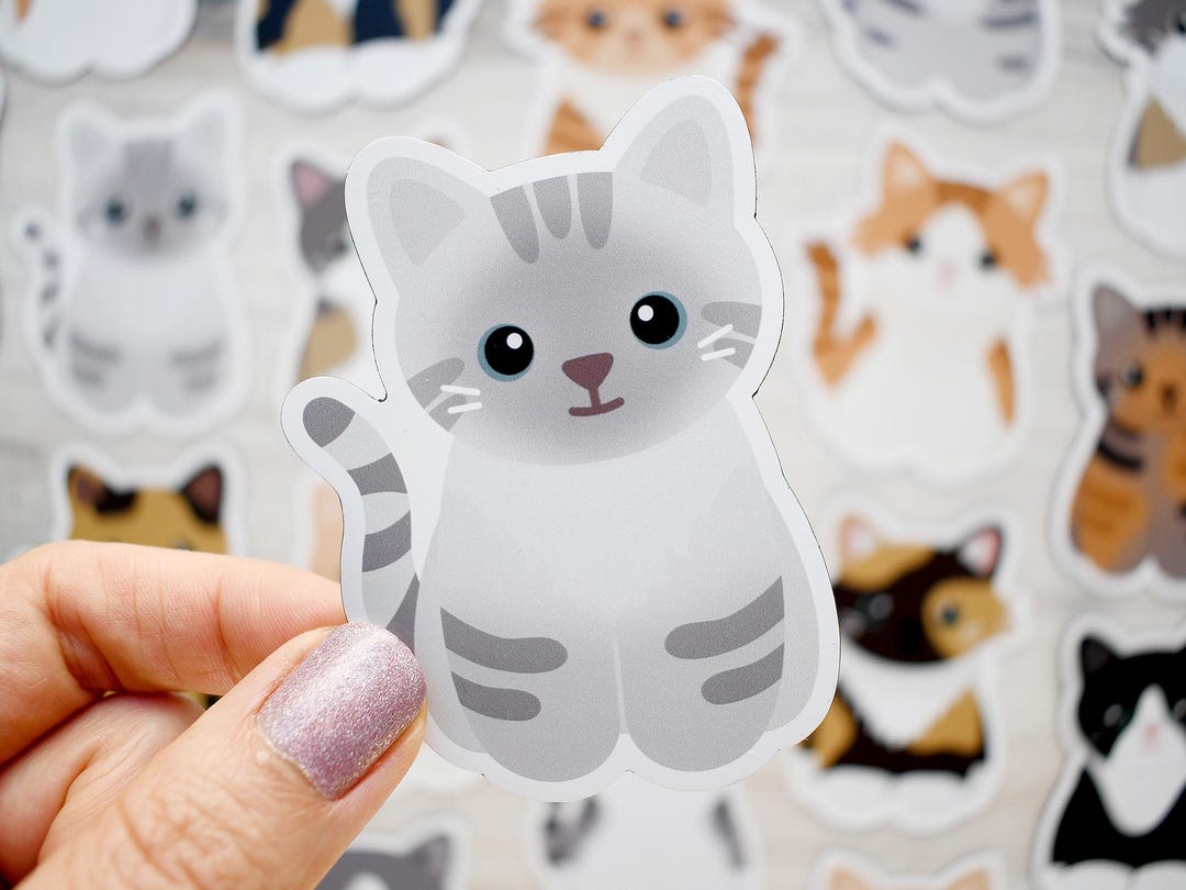 Lynx Point Siamese Cat Magnet, Waterproof Vinyl Car Magnet, Cute ...