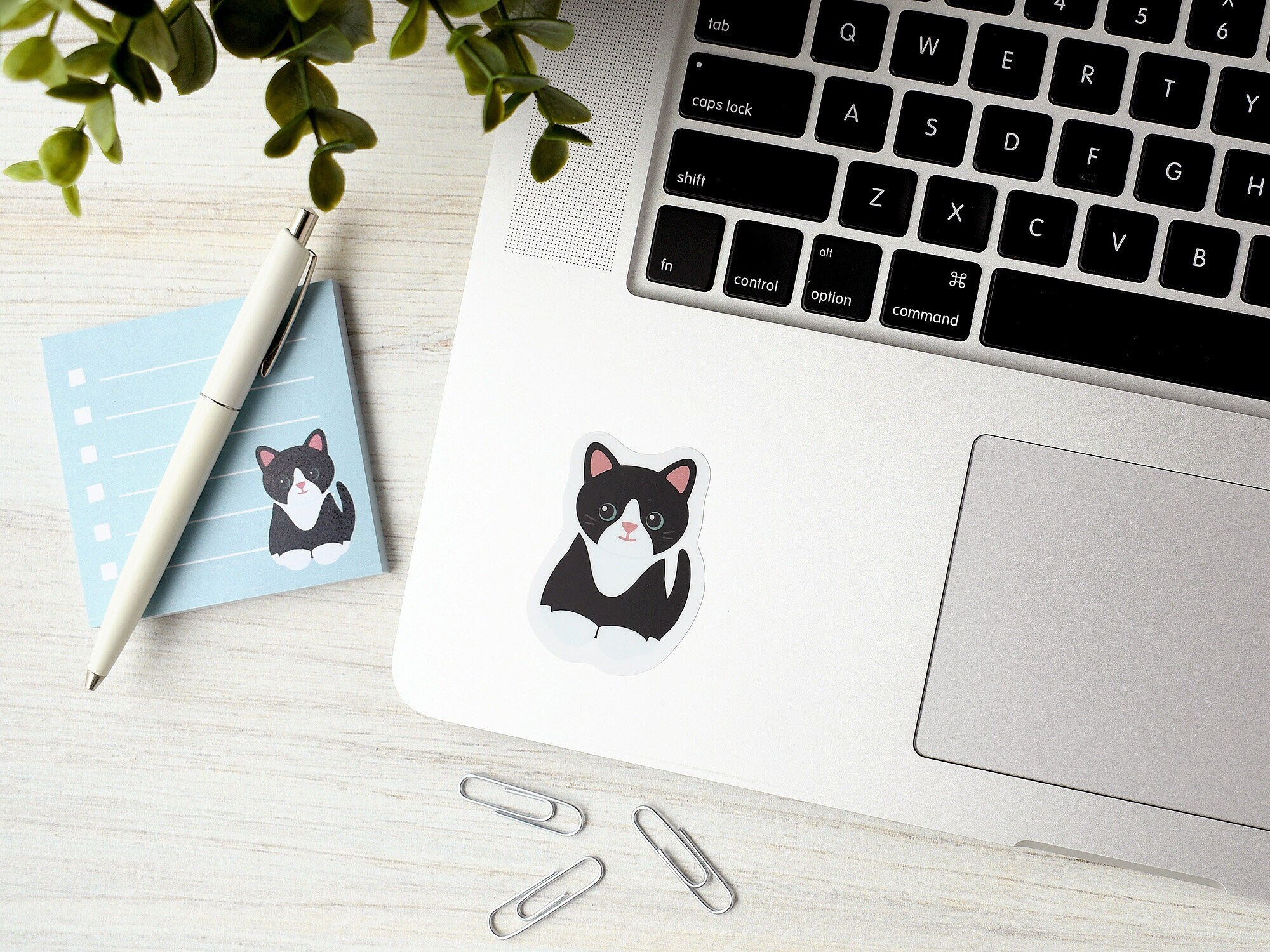 Cute Tuxedo Cat Sticker Waterproof Cat Stickers for Water - Etsy