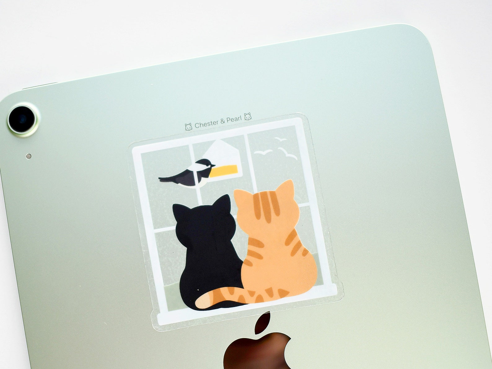 Bird Watching Cat Sticker for Laptop Cute Cat Stickers for - Etsy