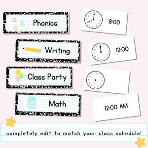 Classroom Visual Schedule, Editable Canva Template, Classroom ...