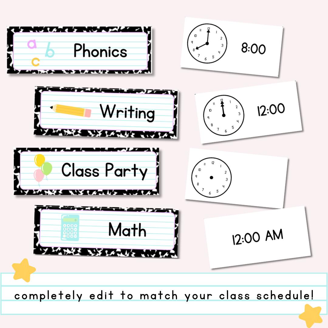 Classroom Visual Schedule, Editable Canva Template, Classroom ...