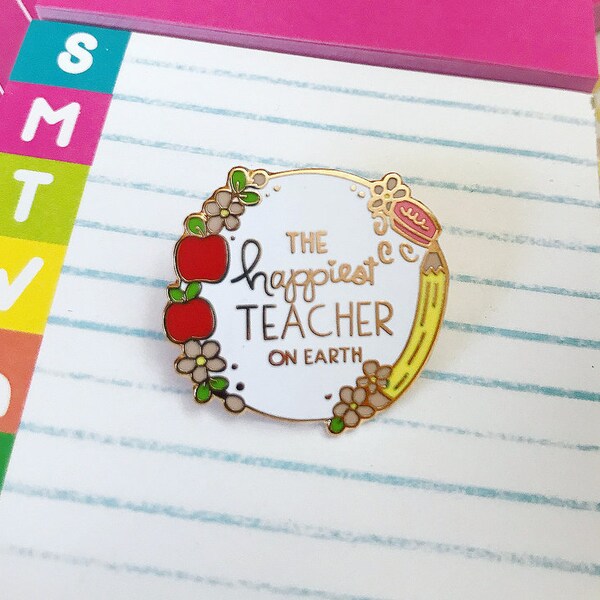 Teacher Pin - Etsy