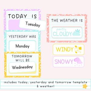 Classroom Calendar, Editable Canva Template, Classroom Management ...