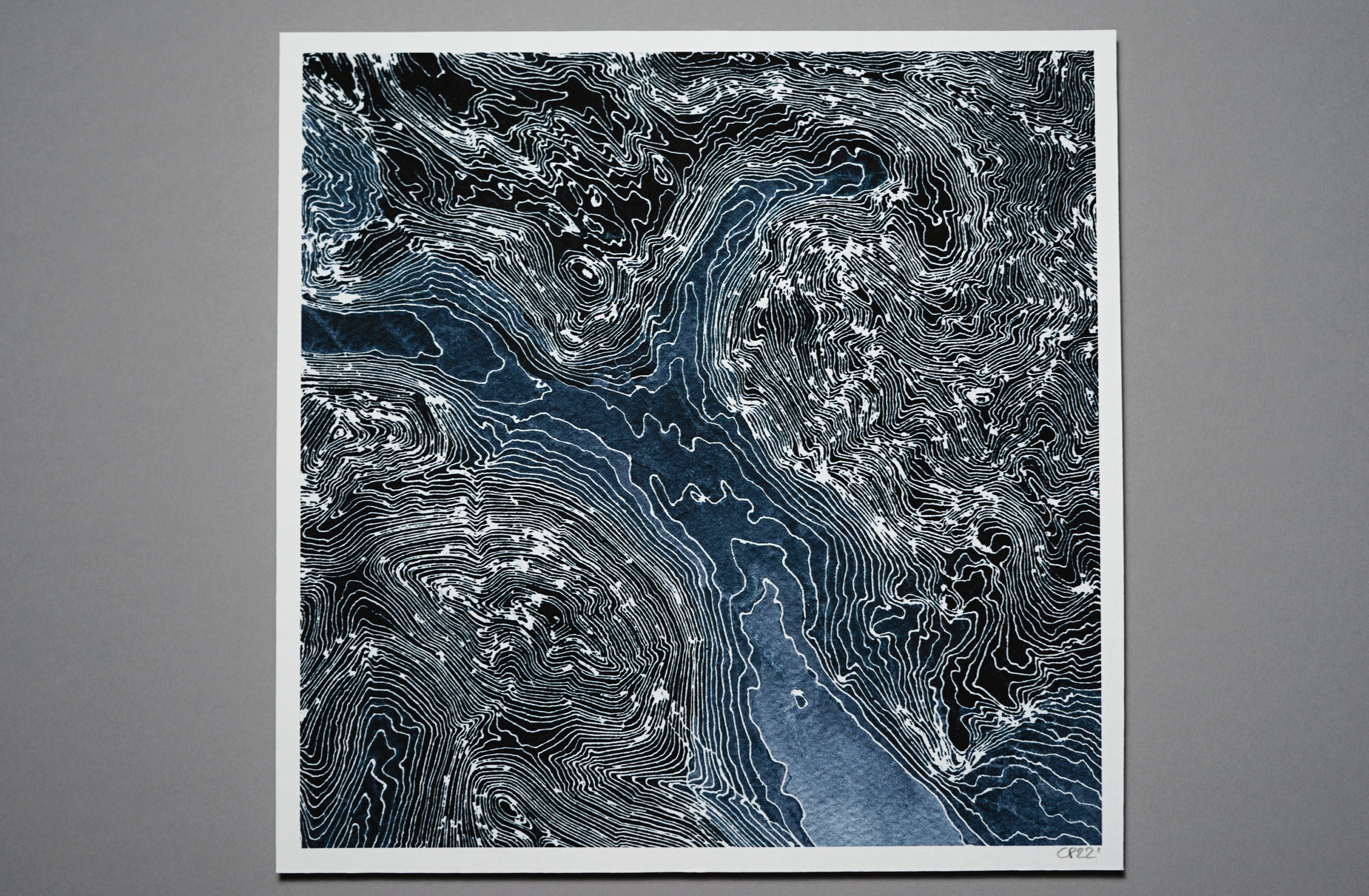 Isle of Skye Map Print / Cuillin Ridge Contour Map Art / Mountain Print ...