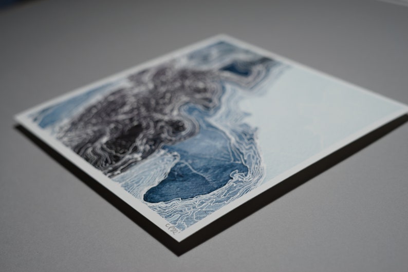 Isle of Skye Map Print / Cuillin Ridge Contour Map Art / - Etsy