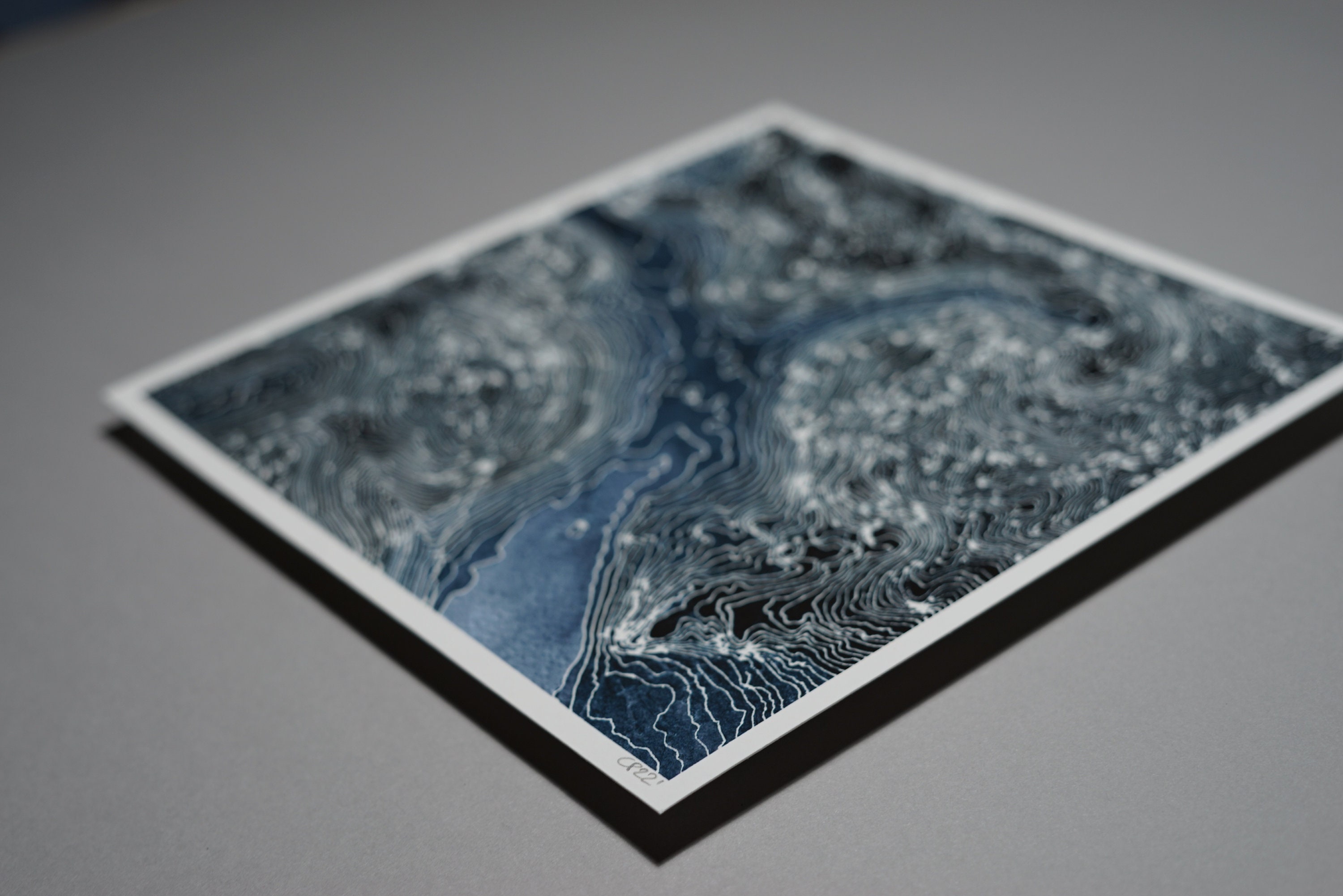 Isle of Skye Map Print / Cuillin Ridge Contour Map Art / Mountain Print ...