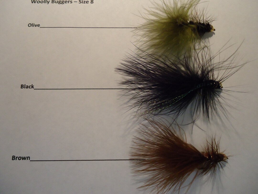 FLY FISHING FLY Woolly Bugger Size 8 - Etsy