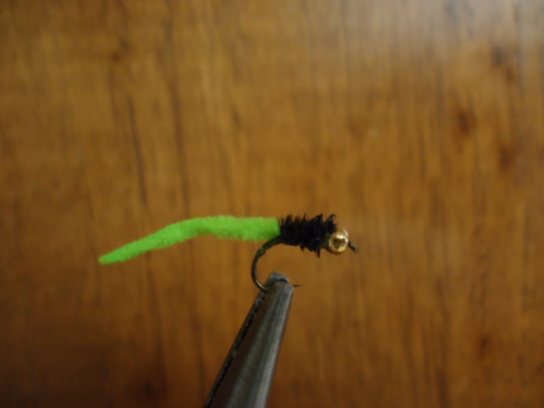 FLY FISHING FLY Little Green Rock Worm - Etsy