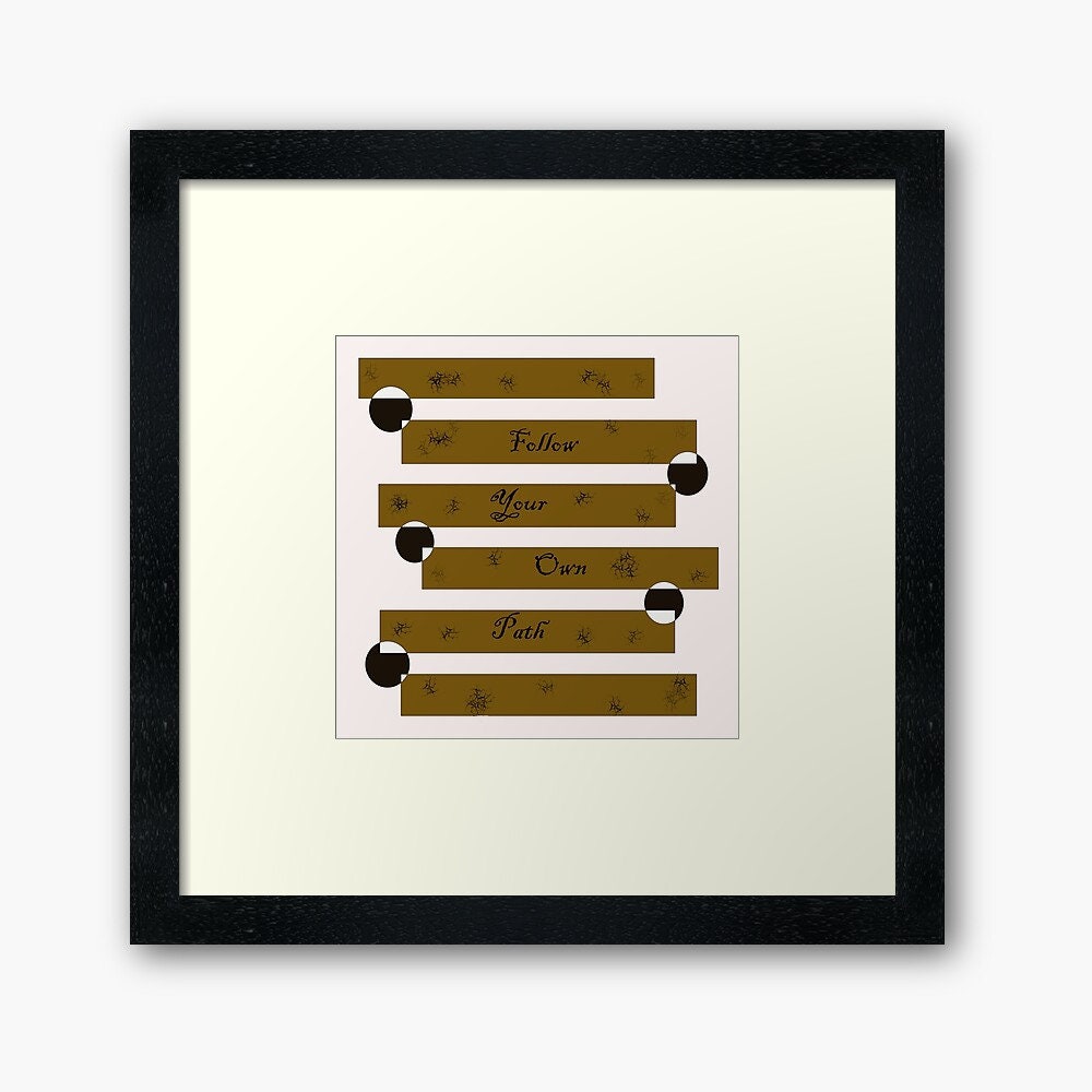 Printable Follow Your Own Path Motivational Poster INSTANT DOWNLOAD ...