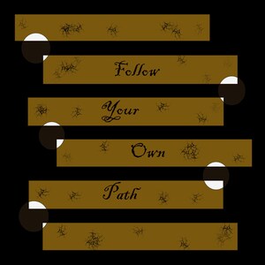 Printable Follow Your Own Path Motivational Poster INSTANT DOWNLOAD ...