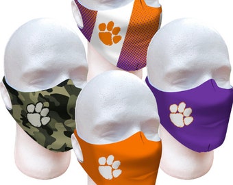 Clemson Face Mask - Etsy