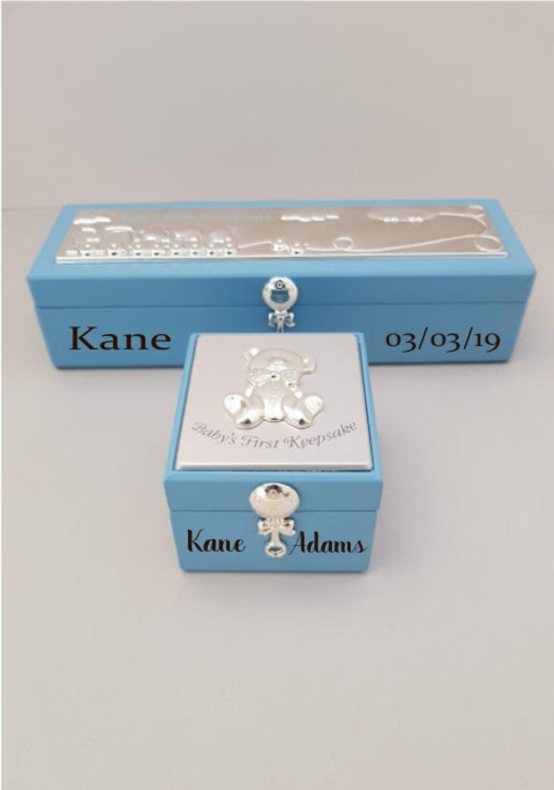Personalised Silver Plated Keepsake Box. New Baby Keepsake, New Born ...