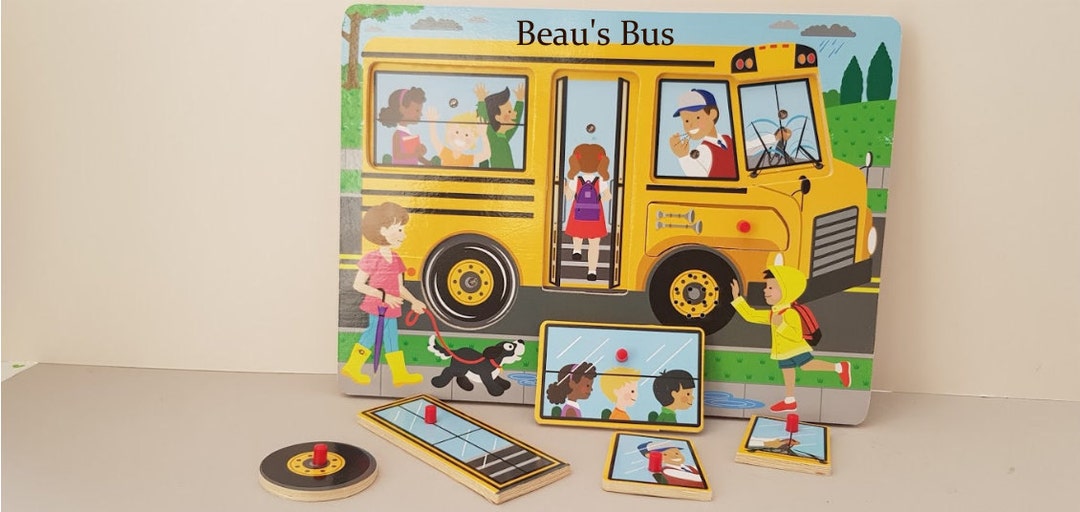 Personalised Wooden Singing Puzzle, Musical Peg Puzzle, Engraved ...