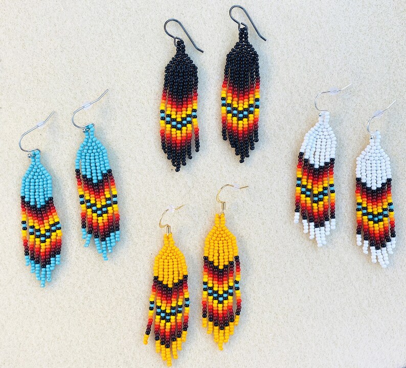 Native American Fringe Earrings - Etsy