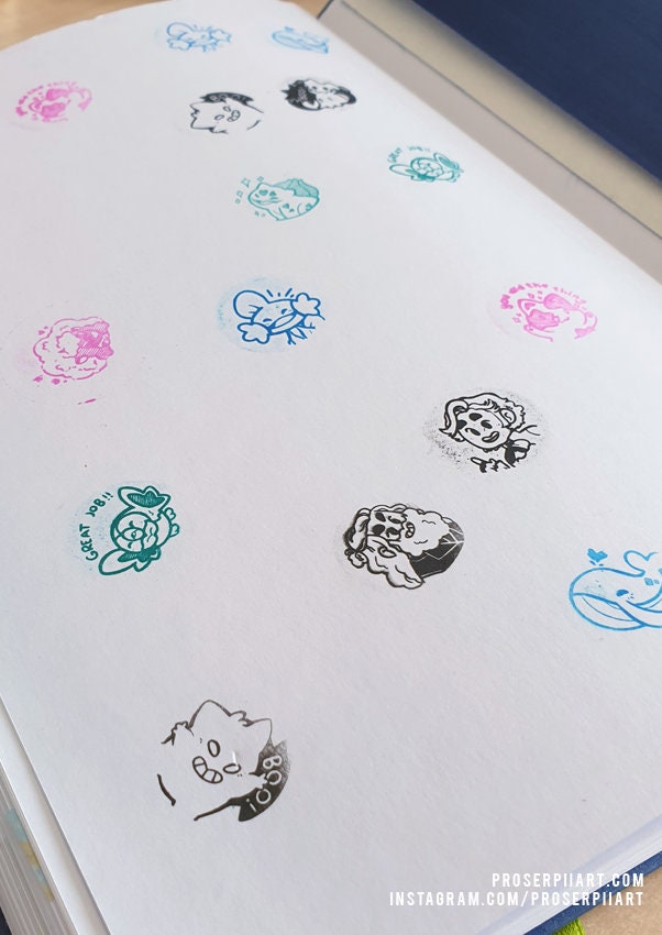 Pokemon Wooloo Self-inking Stamps - Etsy