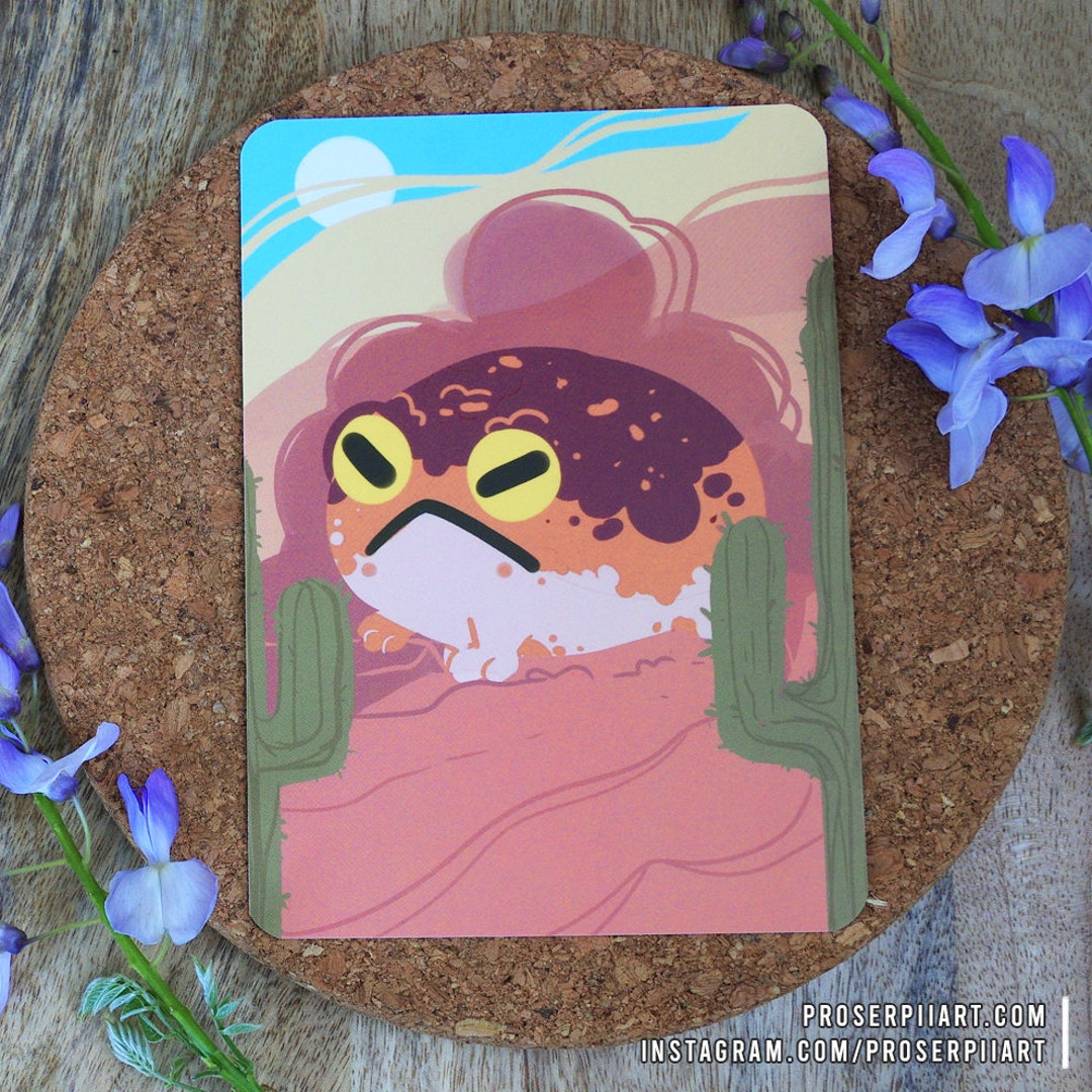 Silly Desert Rain Frog Postcard A6 Print - Etsy