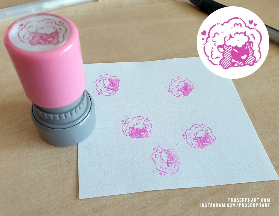 Pokemon Wooloo Self-inking Stamps - Etsy