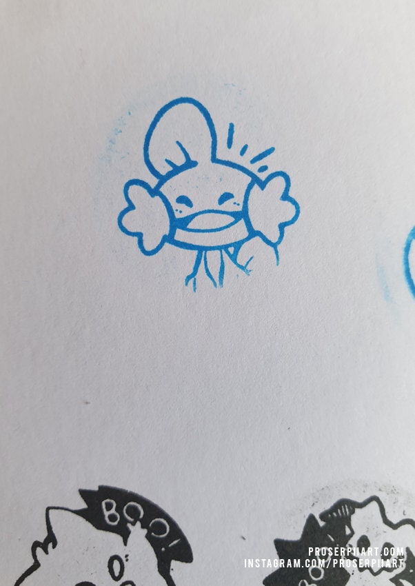 Pokemon Wooloo Self-inking Stamps - Etsy
