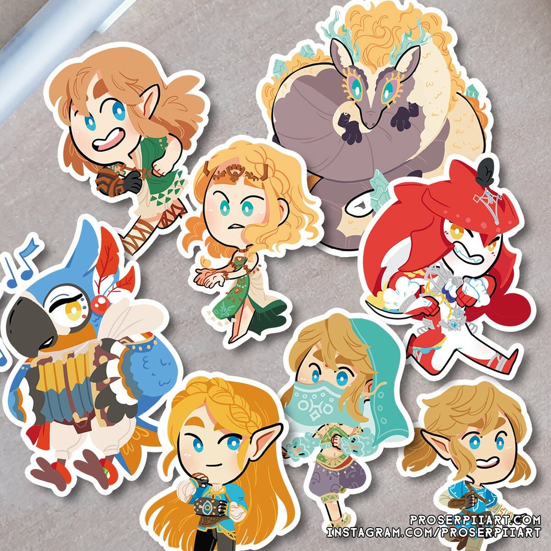 Tears of the Kingdom and Breath of the Wilds Stickers // Stickers ...