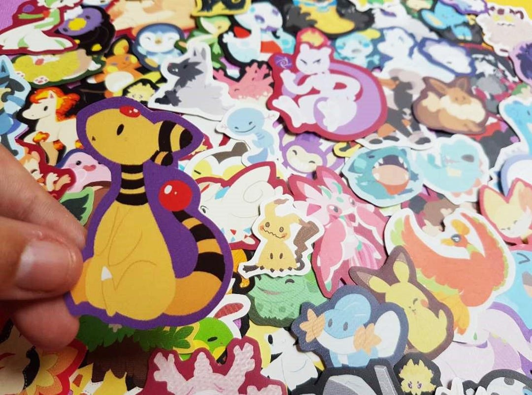 Pocket Monster Stickers // Choice of 350+ Pocket Monsters! - Etsy