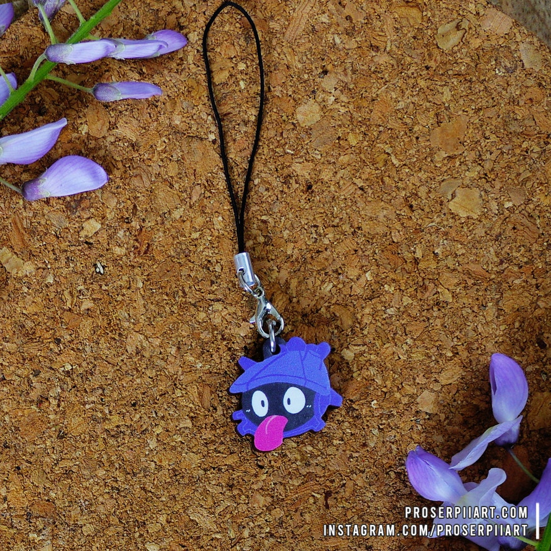 Shellder Mini Wooden Phone Charms ,, 1 Inch or 2.5 Cm ,, Pokemon Wood ...