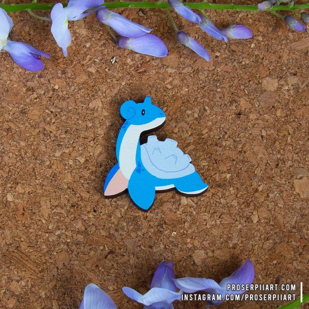 Lapras 40mm or 1.5 Inch Wooden Pins ,, Water Pin - Etsy UK