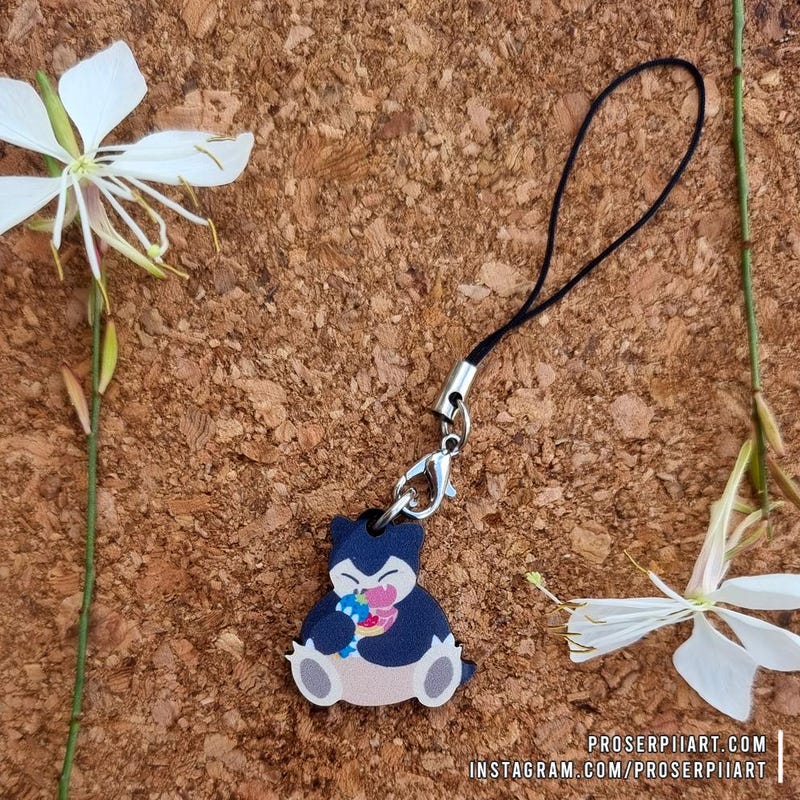 Snorlax Keychain - Etsy