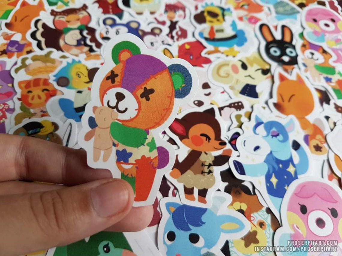 Animal Crossing Stickers! Sticker Pack , ACNH Niko Raymond Bob Daisy ...