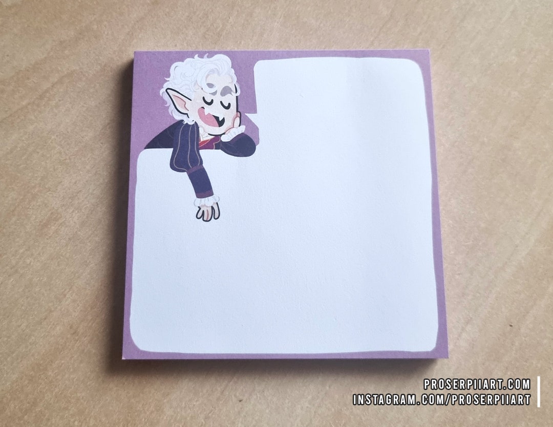 Astarion Memo Pad ,, 10x10cm Notepad ,, Baldurs Gate 3 - Etsy