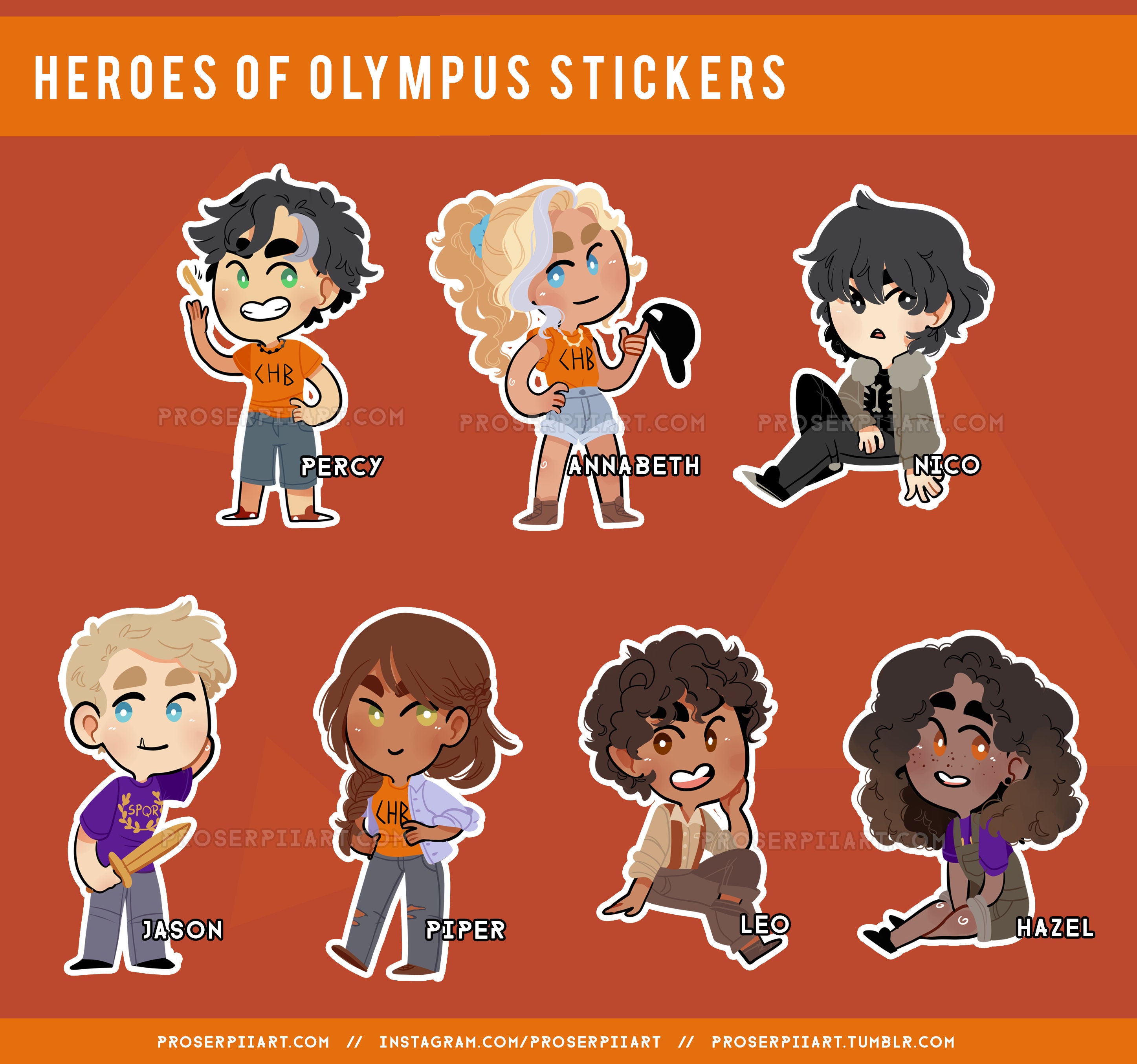 Heroes Of Olympus Stickers // Percy Jackson Annabeth Chase Jason Piper ... Heroes Of Olympus Stickers // Percy Jackson Annabeth Chase Jason Piper ...