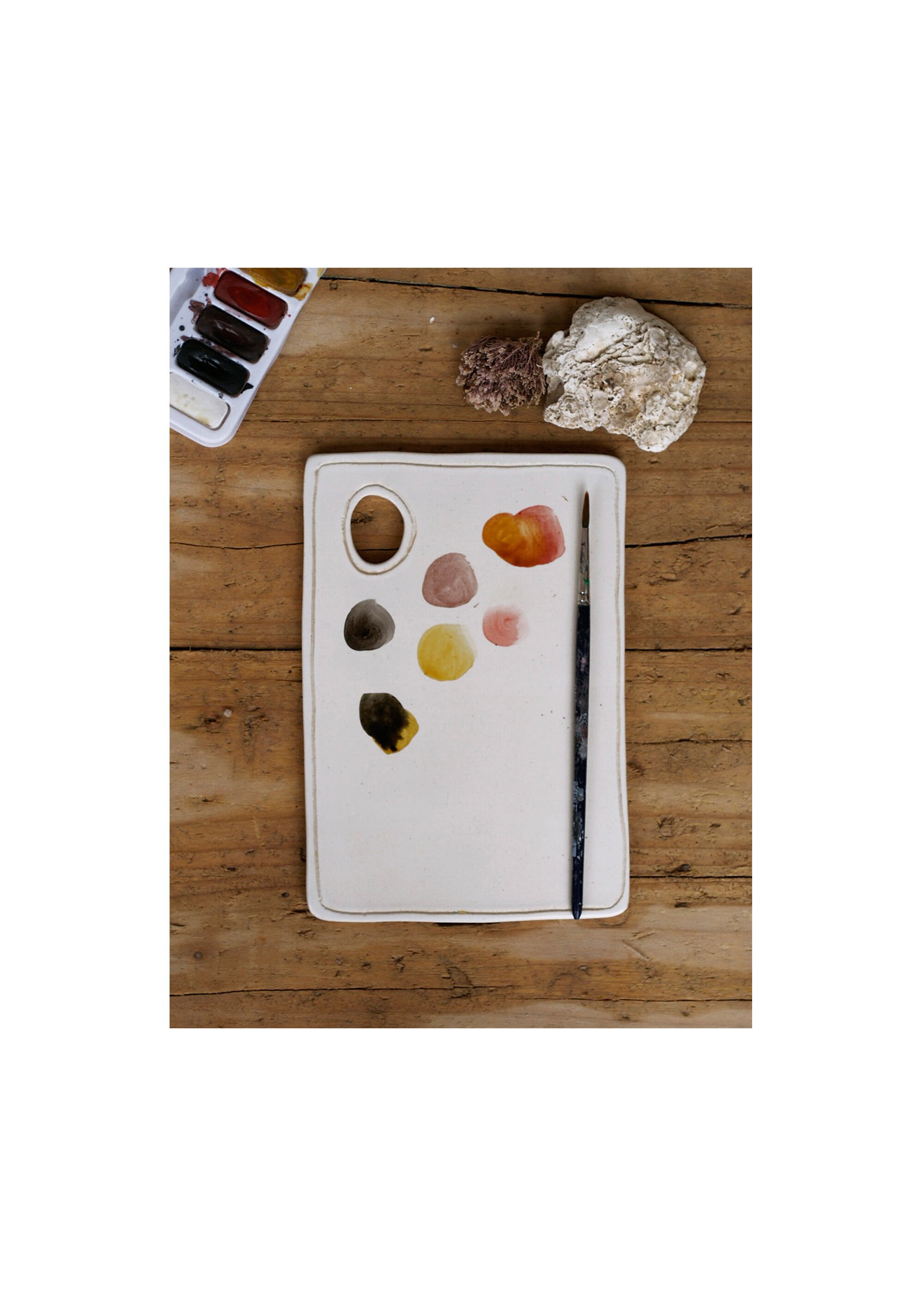 mixing palette for painter gifts Handmade ceramic paint palette and ...
