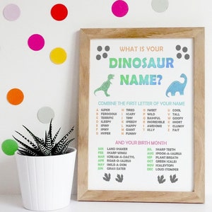 What is Your Dinosaur Name? / Birthday / Party / Modern / Kid / Toddler ...