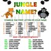 What is Your Jungle Name? / Birthday / Party / Modern / Kid / Toddler ...
