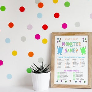 What is Your Monster Name? / Birthday / Party / Modern / Kid / Toddler ...