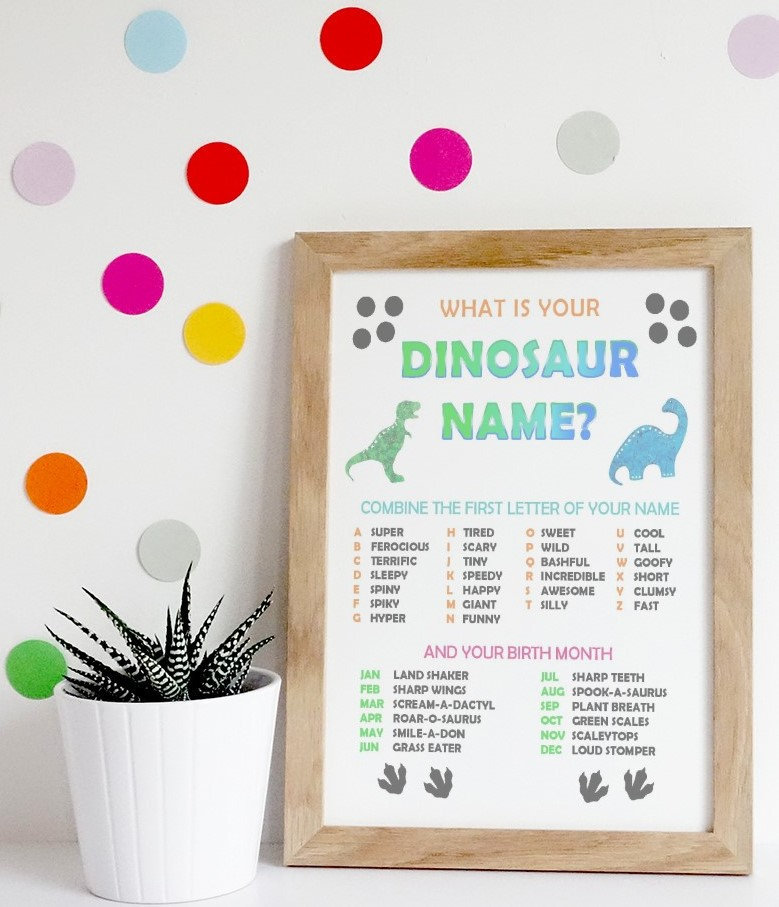 What is Your Dinosaur Name? / Birthday / Party / Modern / Kid / Toddler ...