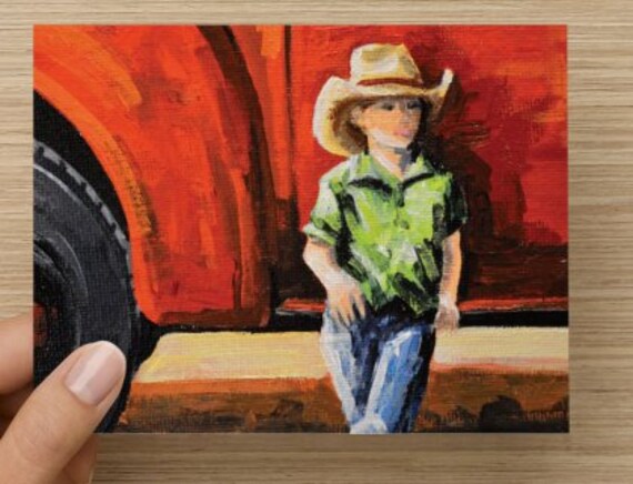 Blank Note Card li'l Hoss - Etsy
