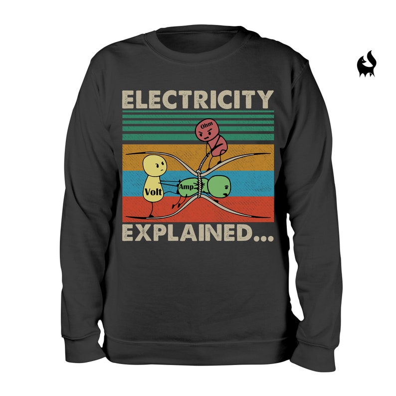 Electricity Explained...electric Funny Ohm Volt Amp Electrical - Etsy