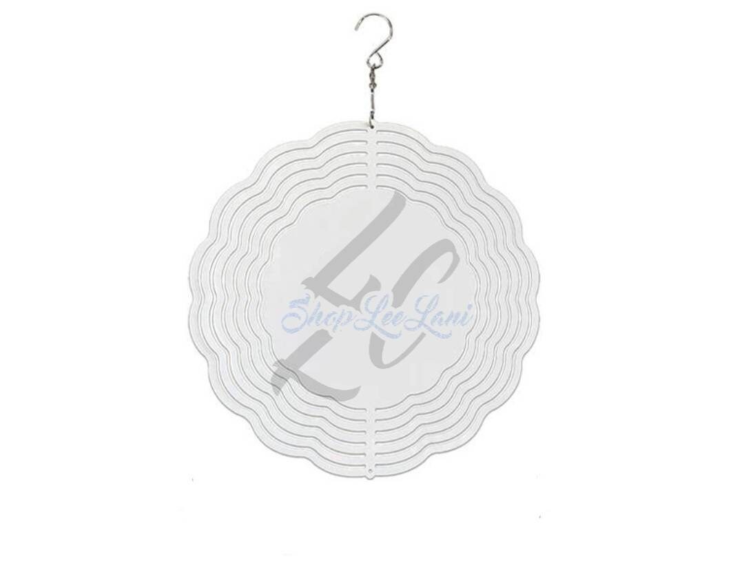 10'' Round Sublimation Blank Wind Spinner |outdoor Decor| Wind Spinner ...