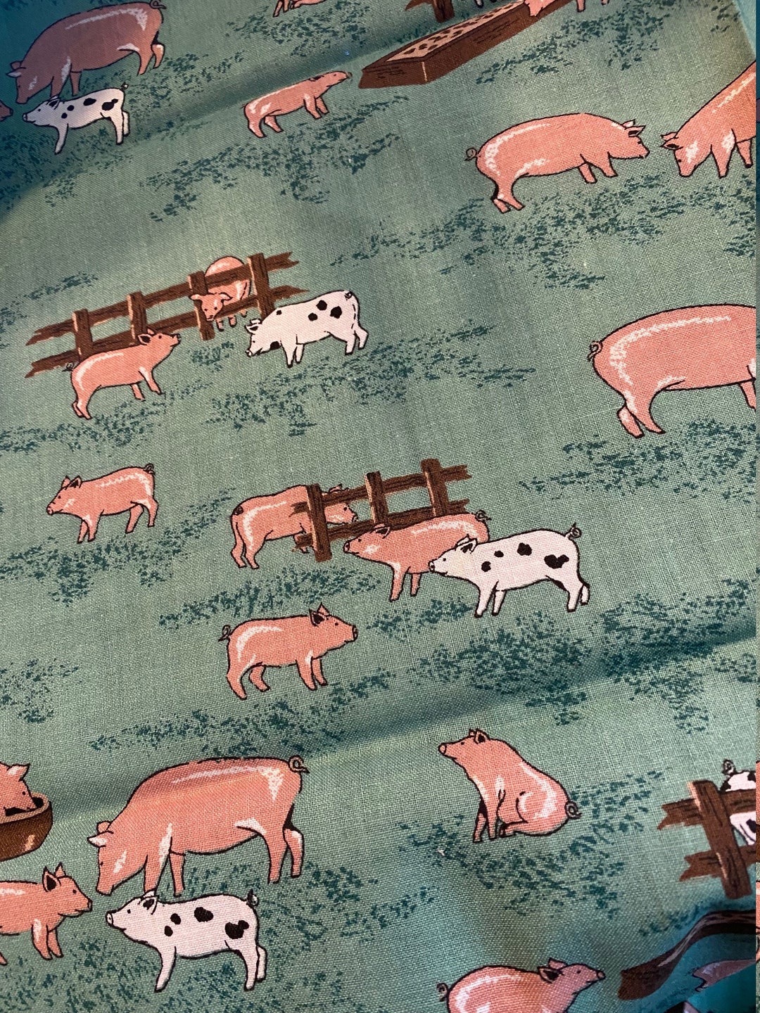 Pig Cotton Fabric - Etsy