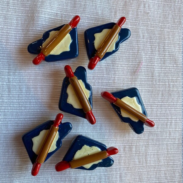 Plastic Button Covers With Pin - Etsy