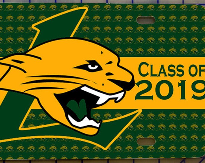 Custom School License Plate. Personalized Car Tag. Personalized License ...