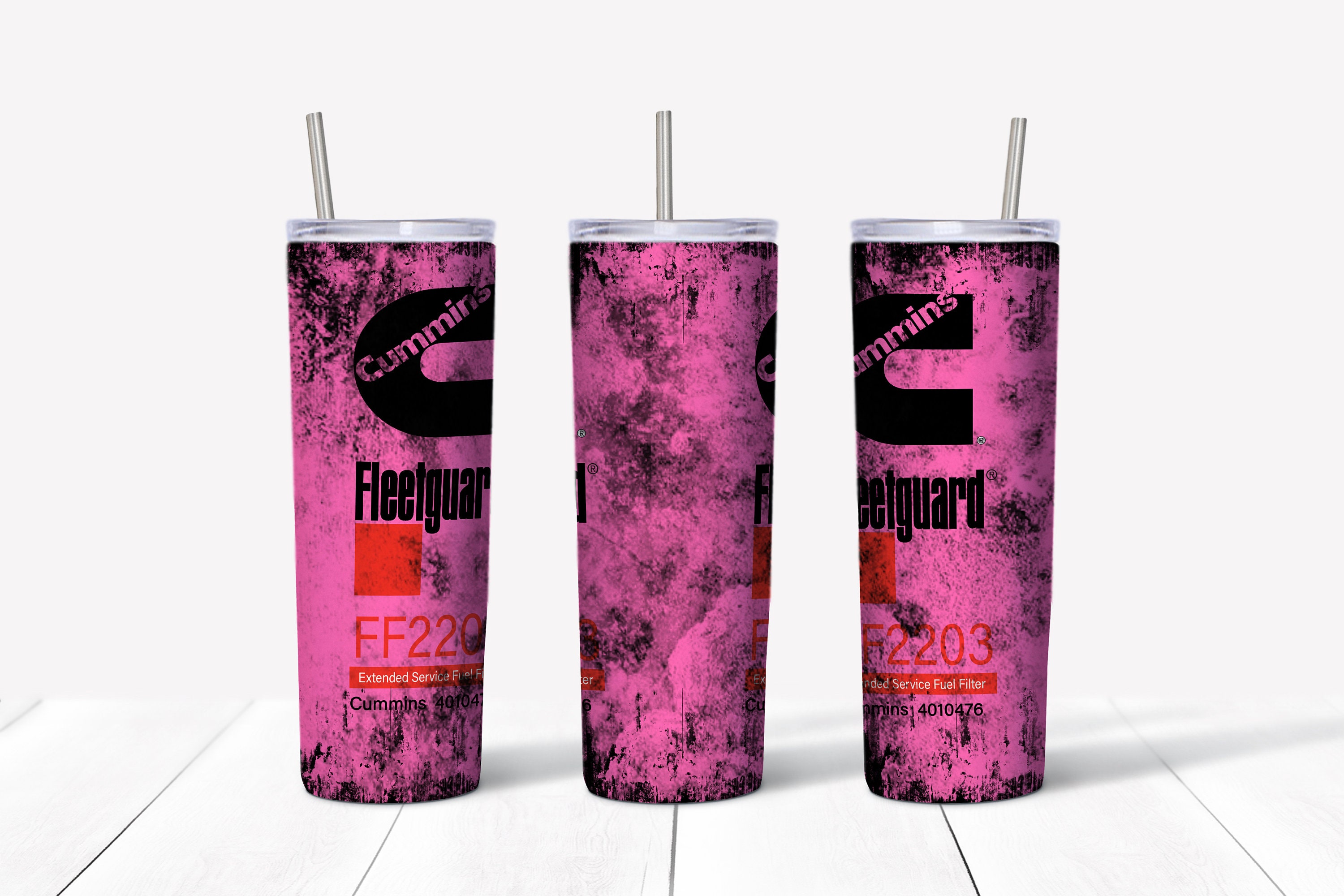 Cummins Fleetguard Grunge Filter Tumbler * 20oz or 30oz Stainless Steel ...