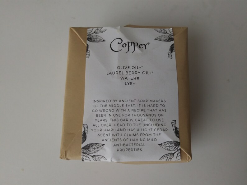 Aleppo Recipe Laurel Soap copper - Etsy