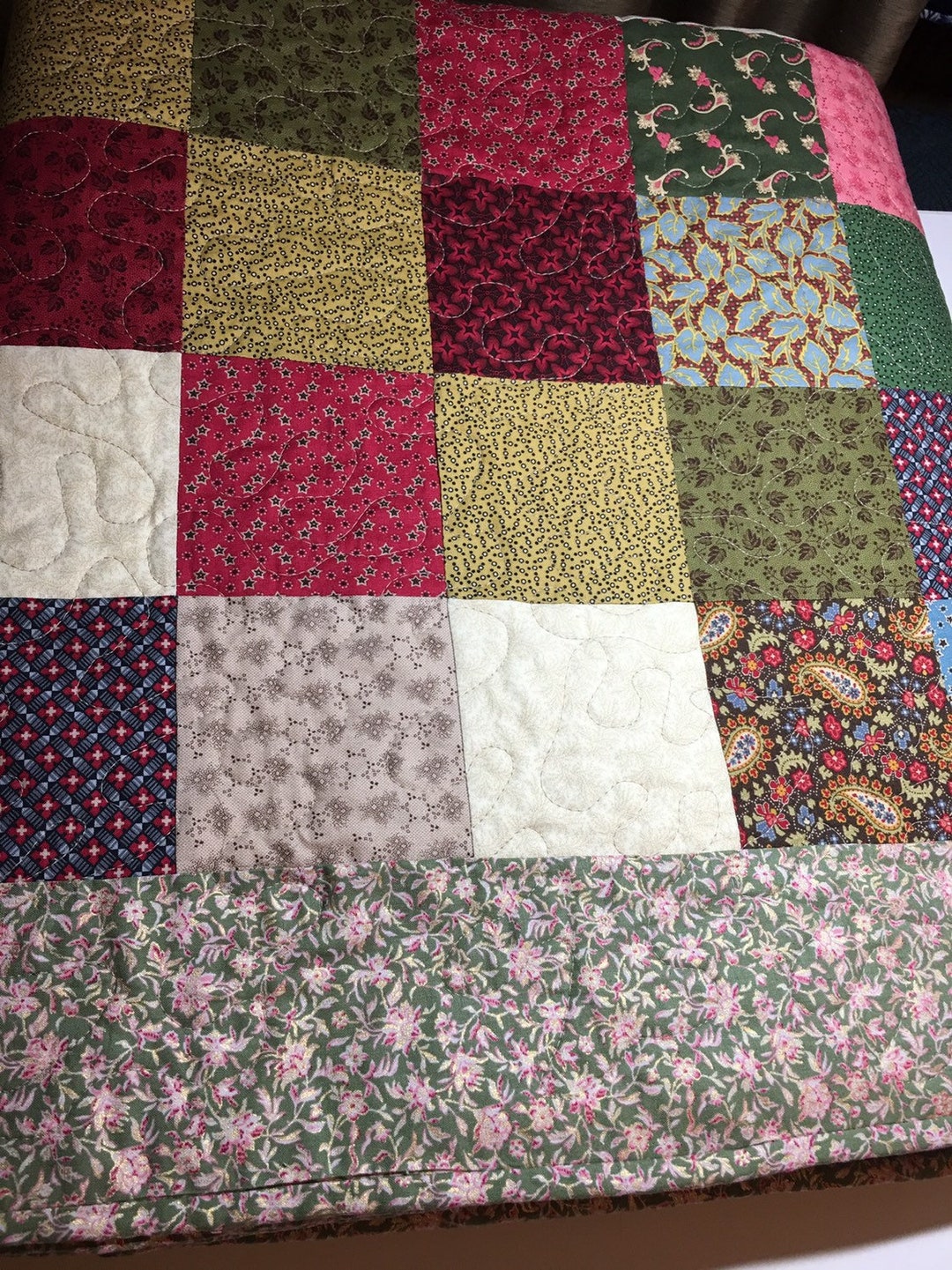 Farmers Patchwork Quilt - Etsy