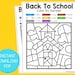 6 Back to School Activity| First Day of School Color by Number| Color ...