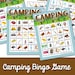 7 Camping Bingo Cards | Camping Bingo | Outdoor Bingo Game | Camping ...